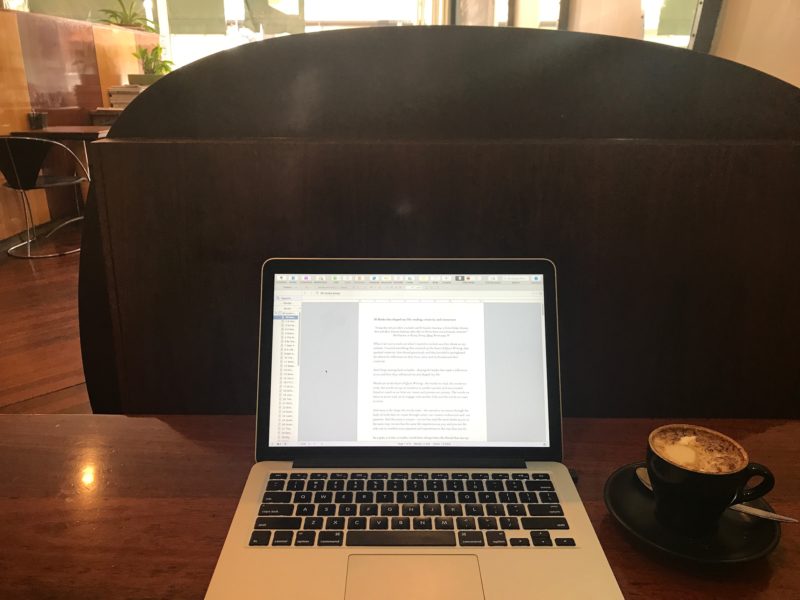 Work in progress - being one and creating one — Quiet Writing